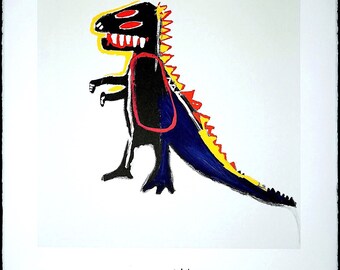 Jean-michel Basquiat, "pez Dispenser" Lithograph UNFRAMED - Etsy Canada