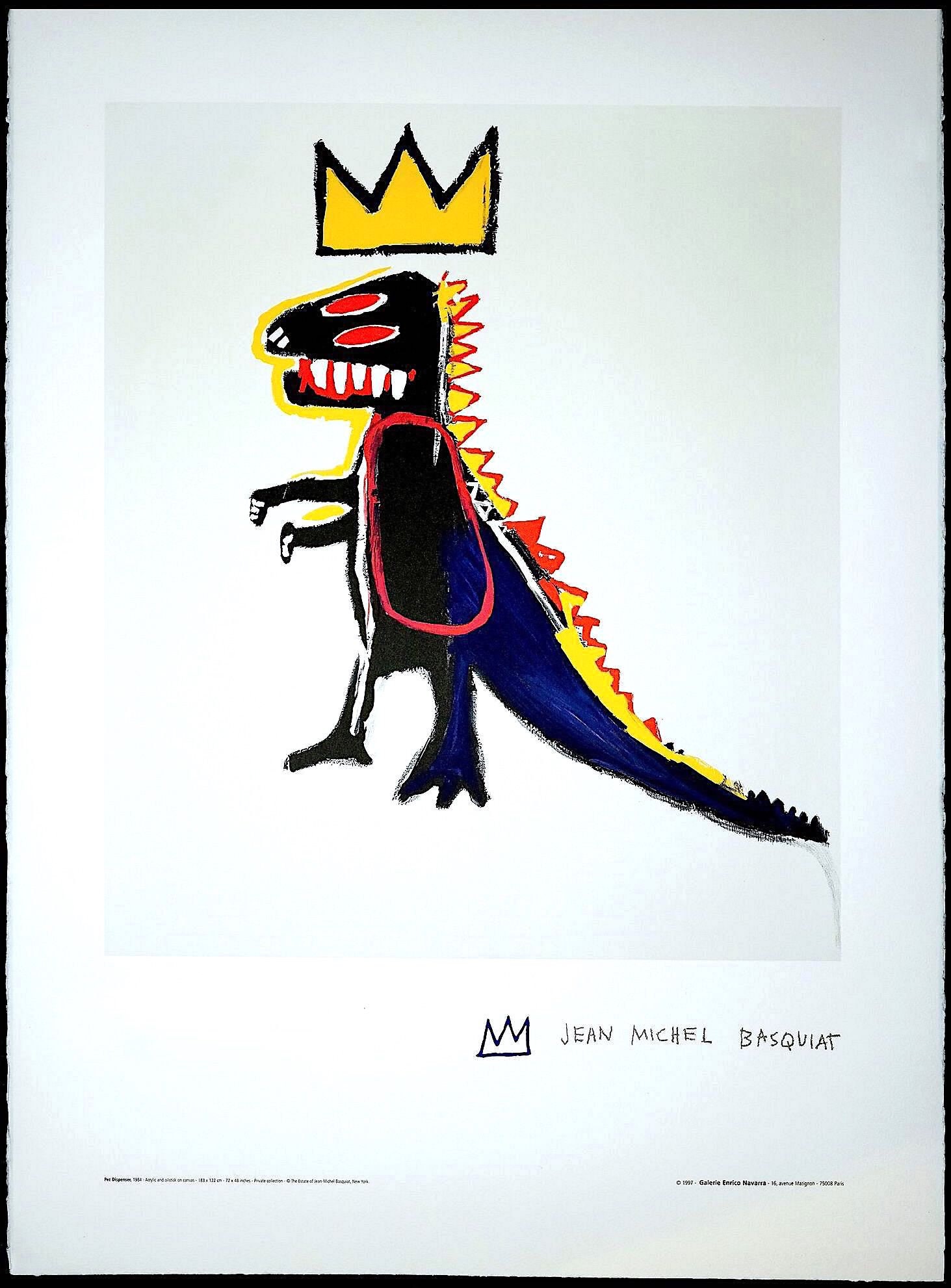 JEAN-MICHEL BASQUIAT - 'pez Dispenser' - Vintage Original Lithograph ...