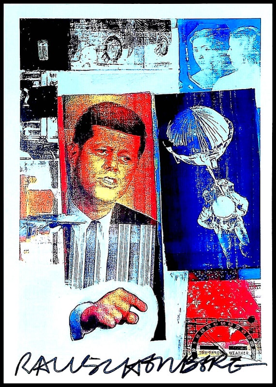 ROBERT RAUSCHENBERG 'retroactive II' Hand Signed | Etsy