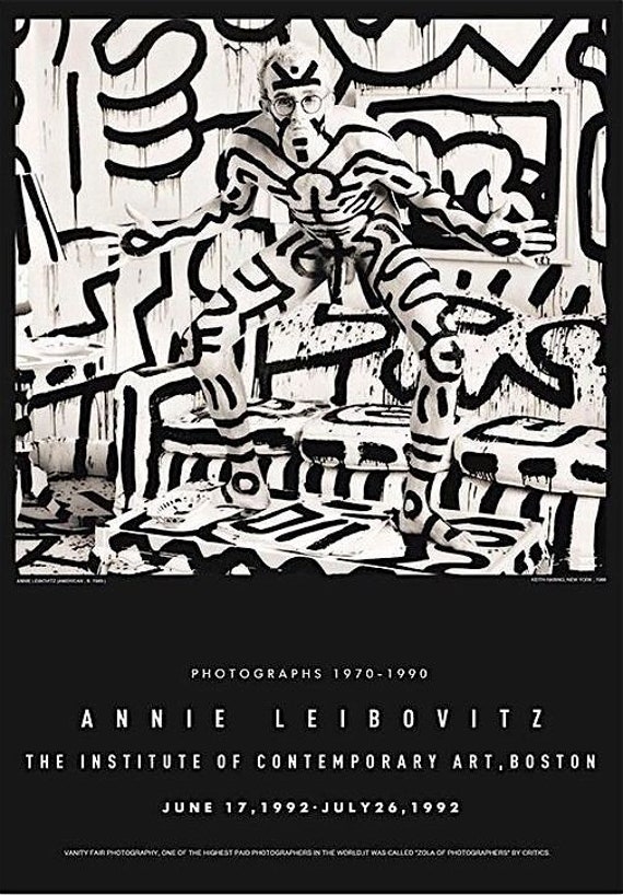 ANNIE LEIBOVITZ - 'keith Haring' - Vintage Original ANNIE LEIBOVITZ - 'keith Haring' - Vintage Original