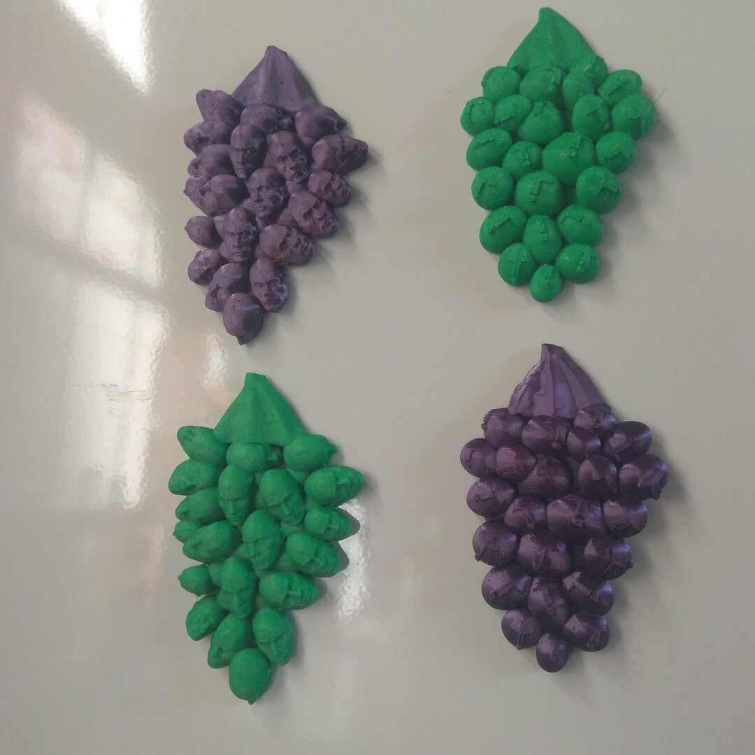 Bunch of Rock Grapes Fridge Magnet, Bunch of off Grapes Fridge Magnet ...