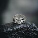Swimming Fishes Ring, Silver Fish Ring, Wide Band Silver Fish Ring ...
