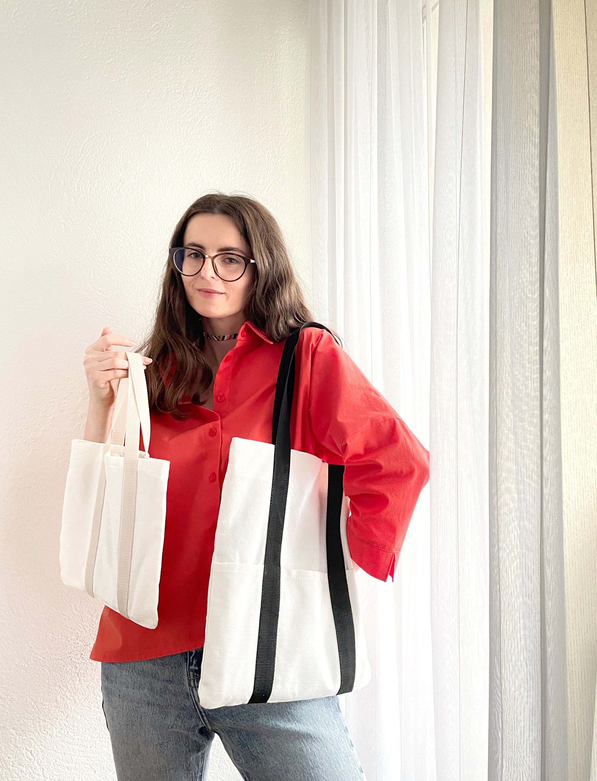 Everyday Tote Bag Sewing Pattern, Adult and Child Size Bag, Beginner ...