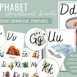 Printable Alphabet Bundle Alphabet Decor Bundle Alphabet - Etsy