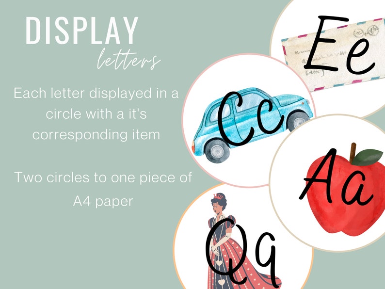 Printable Alphabet Bundle Alphabet Decor Bundle Alphabet - Etsy