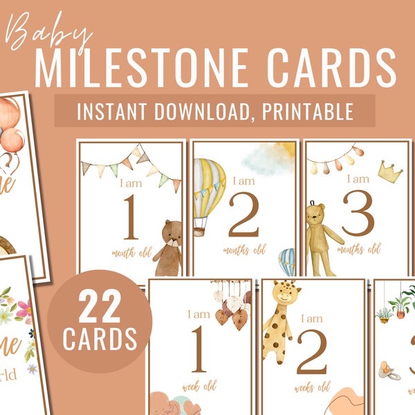 Milestone Cards - Etsy