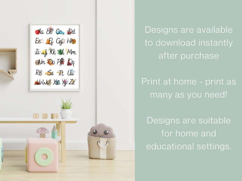 Printable Alphabet Bundle Alphabet Decor Bundle Alphabet - Etsy