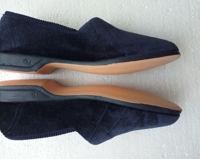 British Made Traditional Carpet Slippers Size UK 8 E New in Box Vintage ...