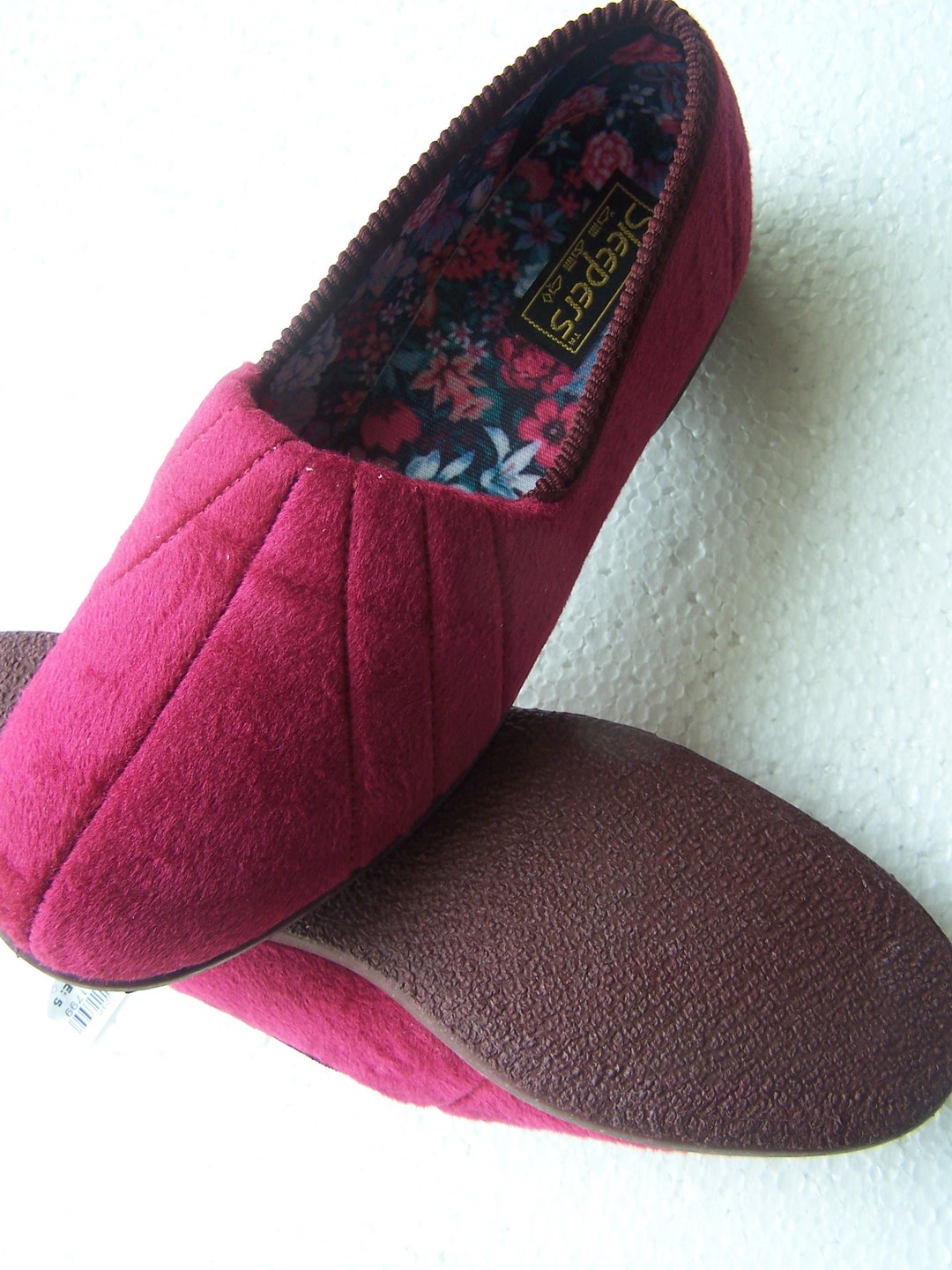 Vintage Style Traditional Carpet Slippers New in Box 1980's Size UK 5 British Made - Etsy