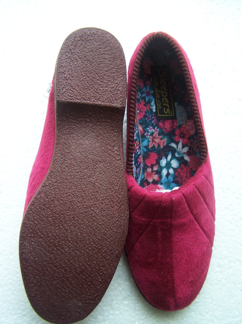 Vintage Style Traditional Carpet Slippers New in Box 1980's Size UK 5 ...