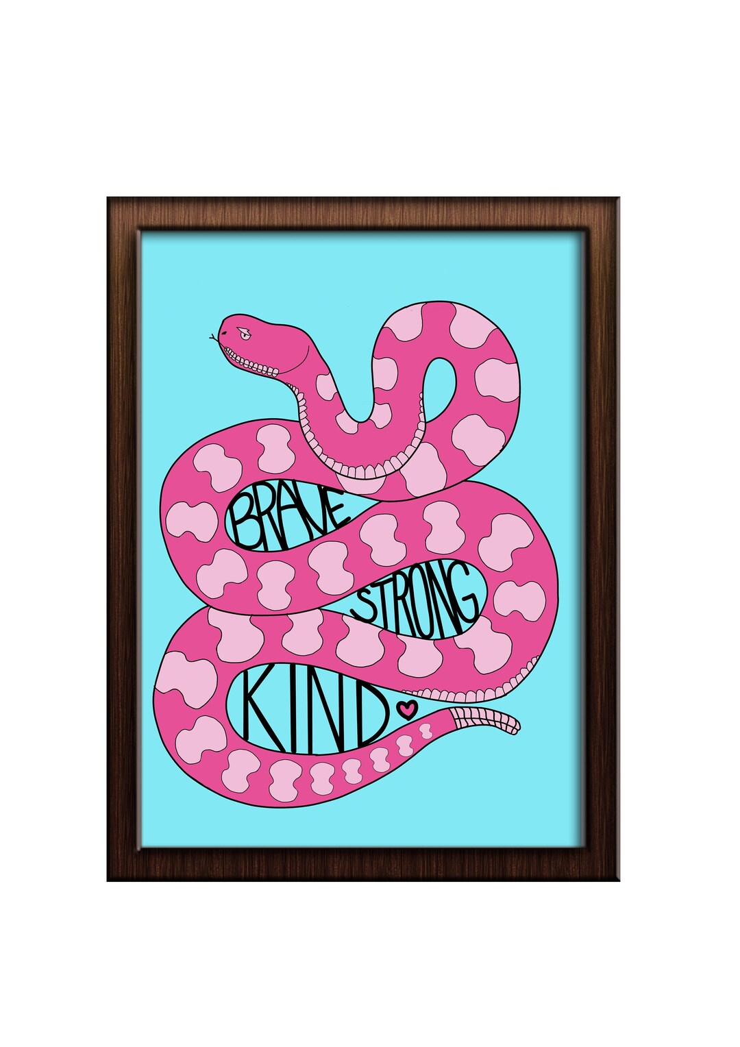 Brave Snake Print - Instant Download! - Etsy