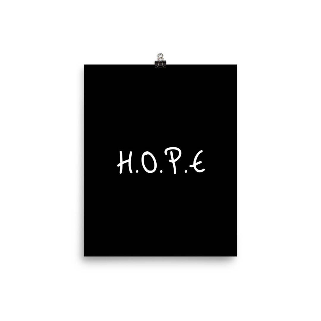 Hope Poster - Etsy
