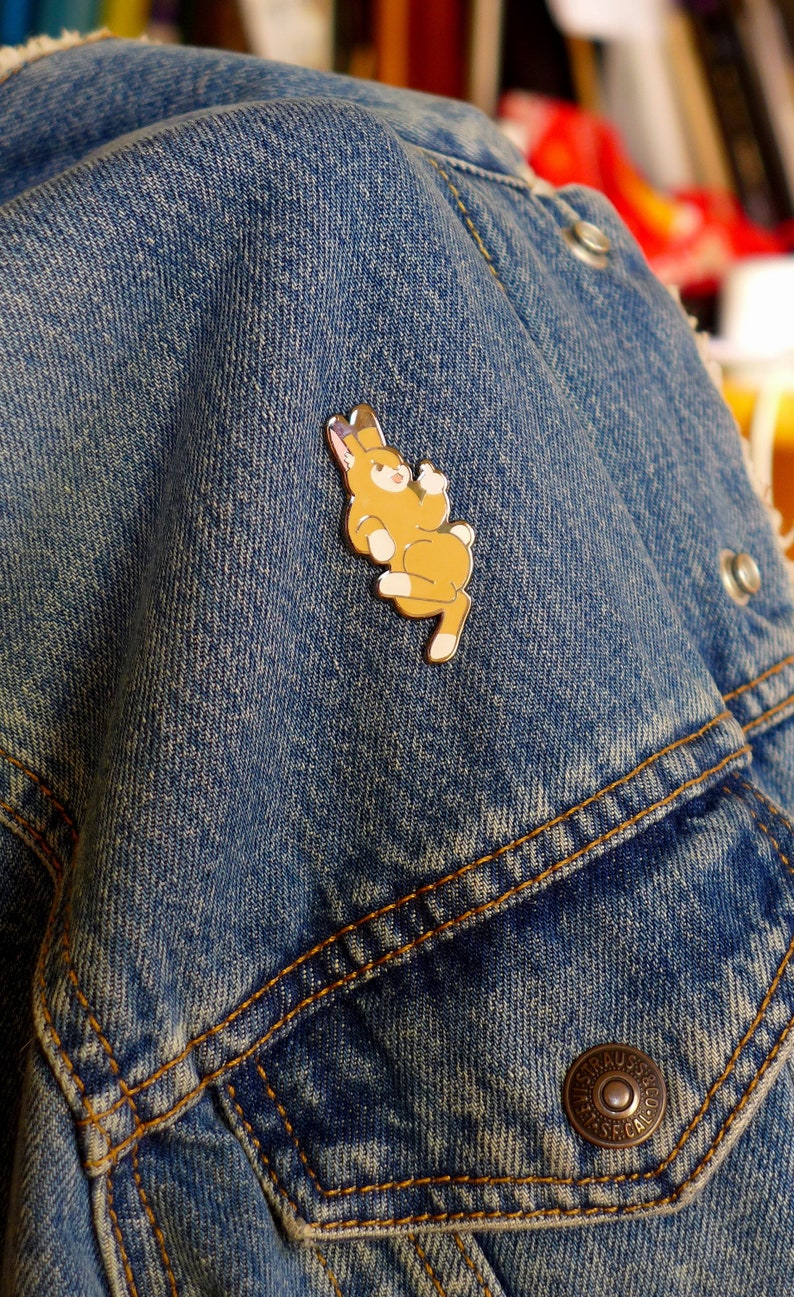 Rude Bunny Enamel Pin - Etsy