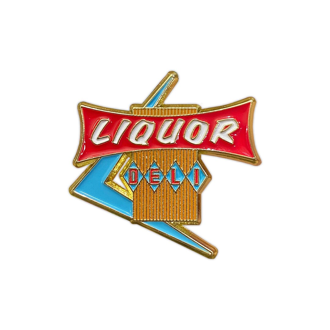 Liquor Deli Mart Vintage Sign Reto Los Angeles Enamel Pin - Etsy