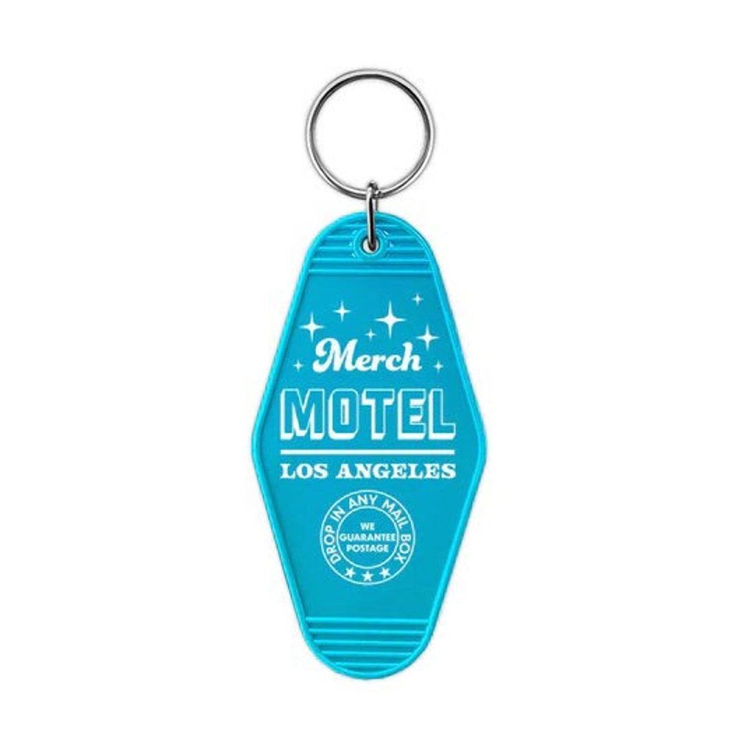 Retro Motel Key Fob Tag Merch Motel Los Angeles Keychain 1950s ...