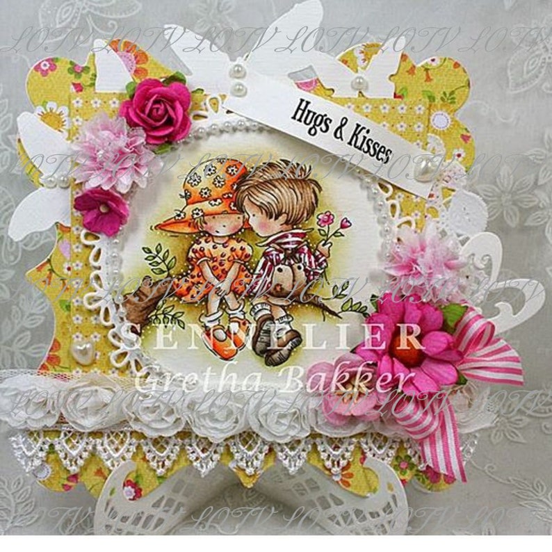 Lili of the Valley Digi Stamp AS in Love Jpg Couple - Etsy UK
