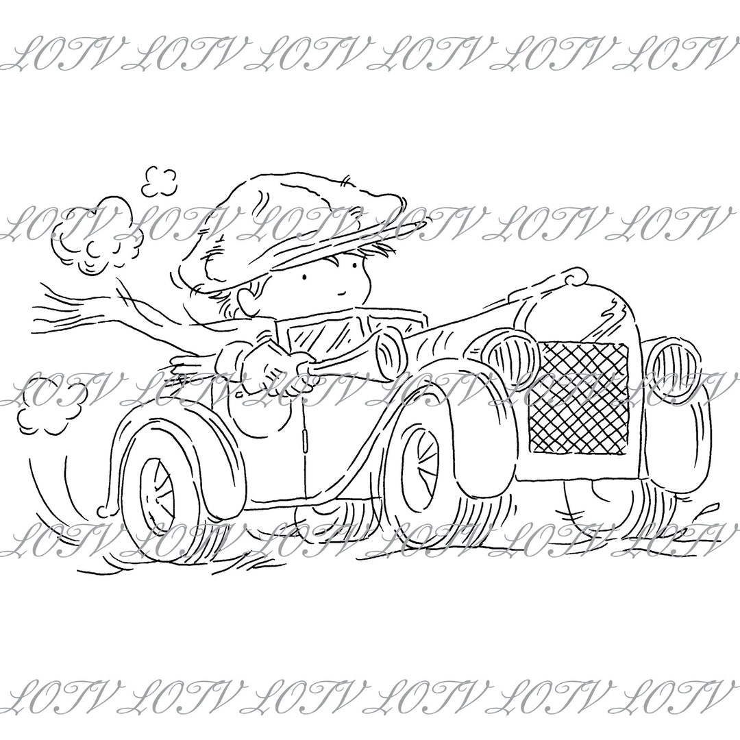 LOTV Digi Stamp AS Vintage Boys Toot Toot, JPEG, Digital - Etsy UK