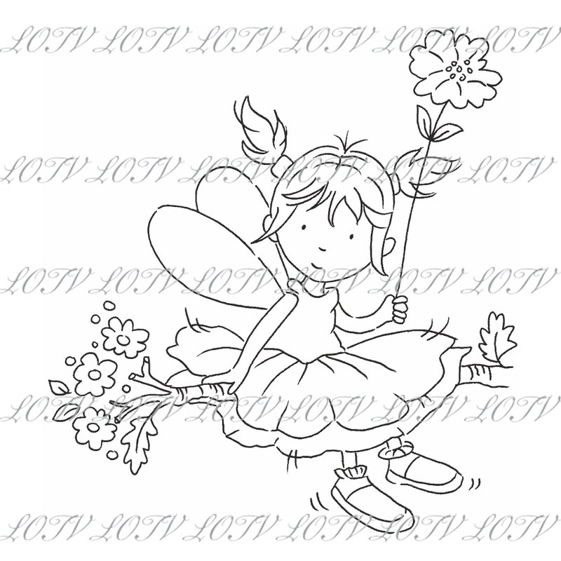 Fairy Digi Stamps - Etsy