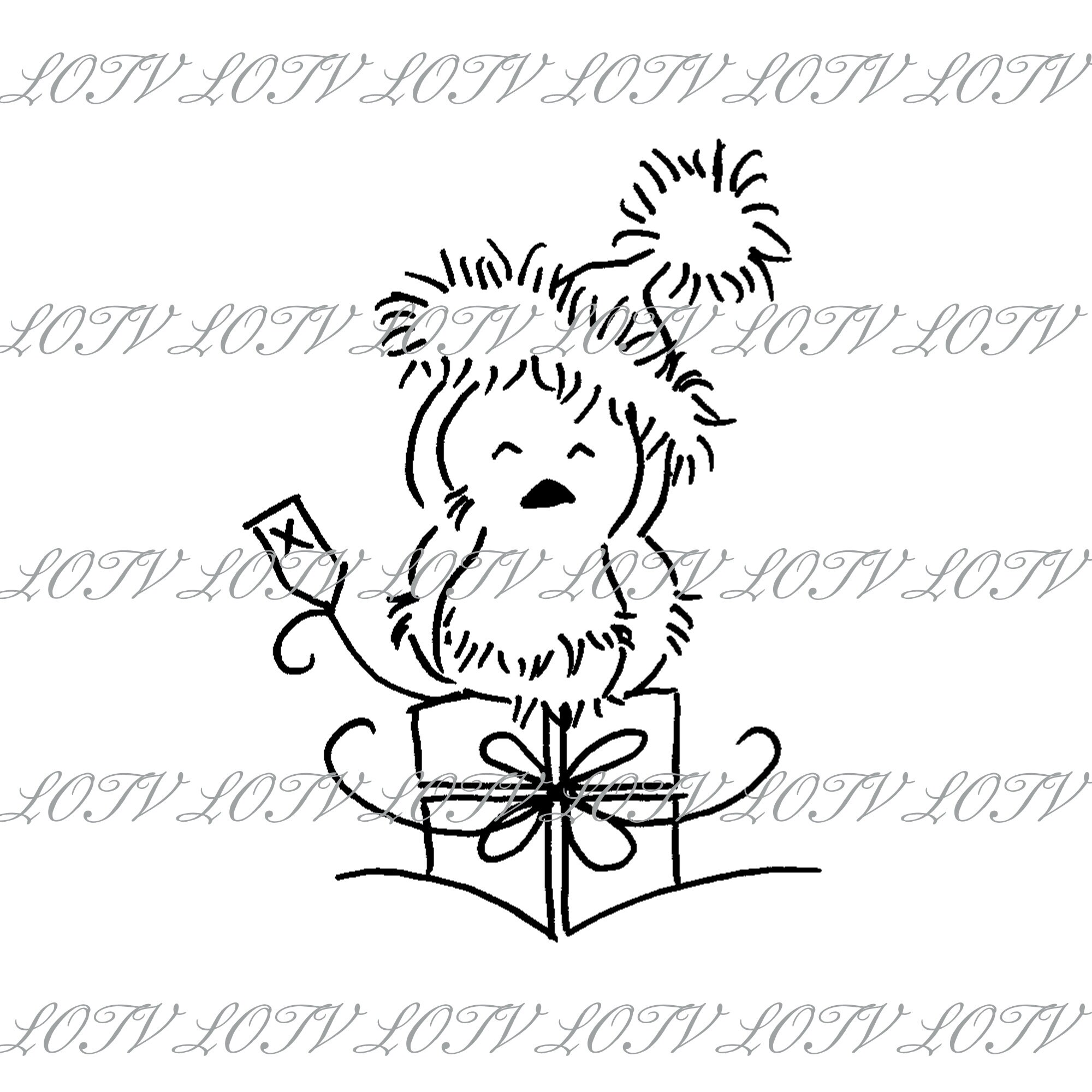 Lili of the Valley Digi Stamp GC Robin For You JPEG | Etsy