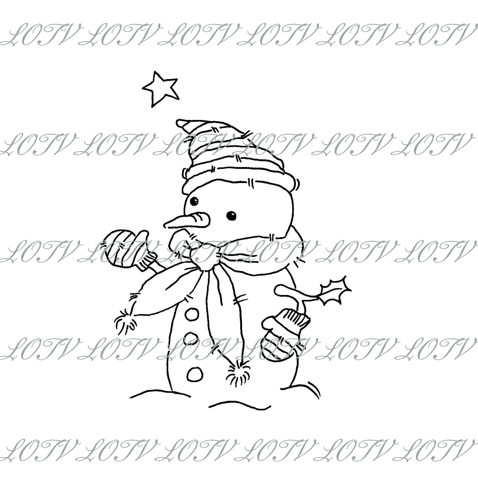 Lili Of The Valley Digi Stamp AS Christmas Snowman 2 JPEG lili-of-the-valley-digi-stamp-as-christmas-snowman-2-jpeg
