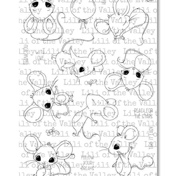 Mouse Stamp - Etsy UK