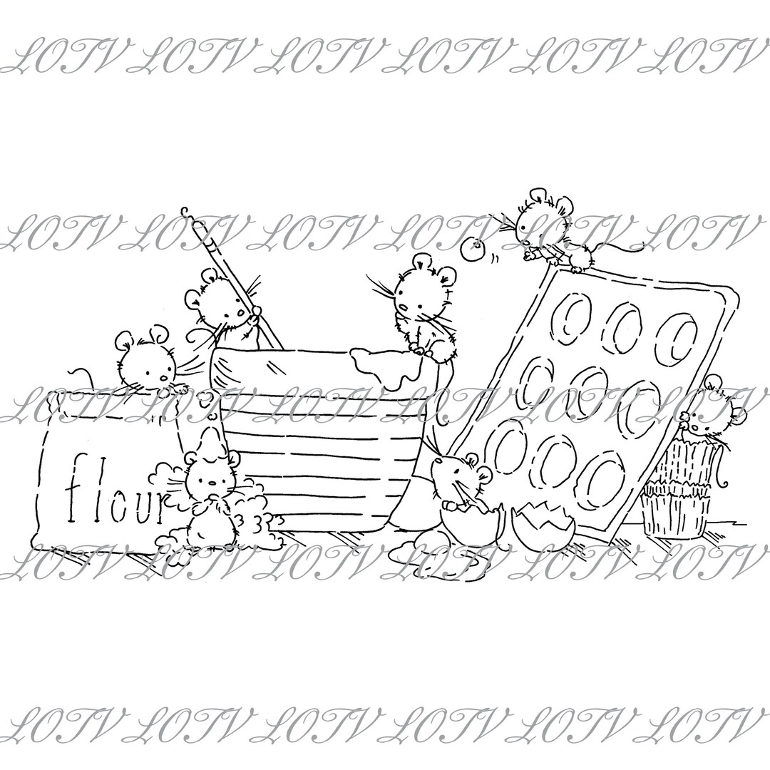 LOTV Digi Stamp IH Mix It and Make It, JPEG, Cute, Mouse, Birthday ...