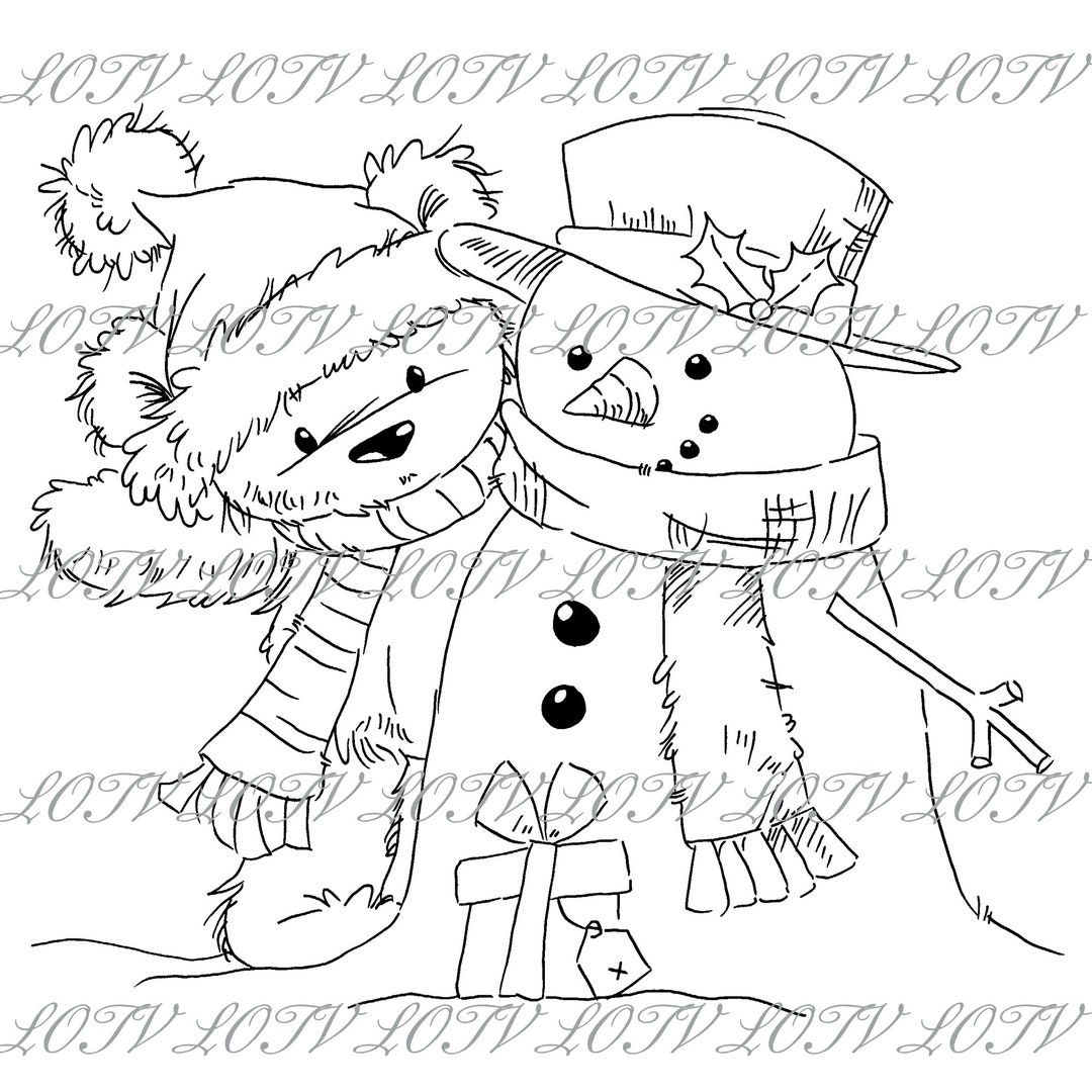 LOTV Digi Stamp - CG - James Snowman, JPEG - Etsy UK