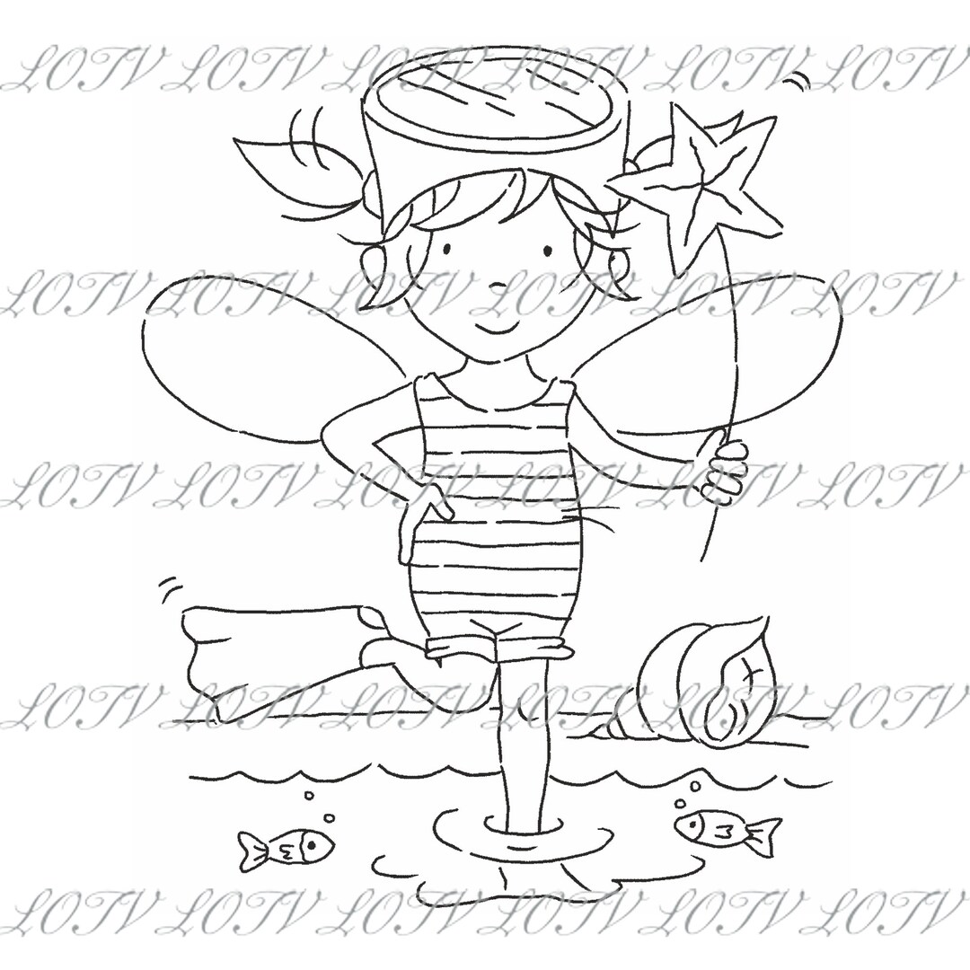 LOTV Digi Stamp - AS - Fairy Calendar August - JPEG, Digital - Etsy UK