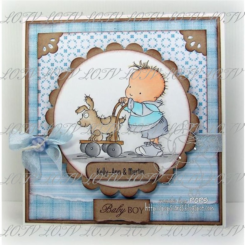 Lotv Digi Stamp AS Baby Boy Jpg Baby New Baby Birth | Etsy