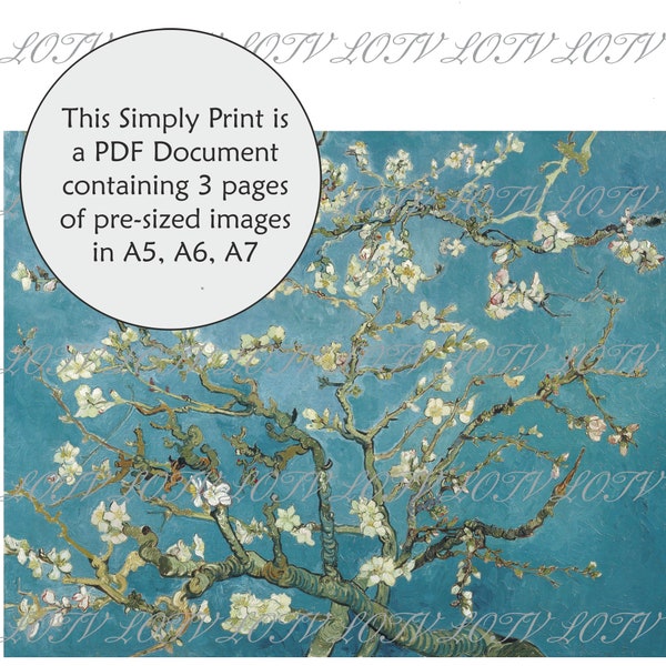 Almond Blossom Print - Etsy