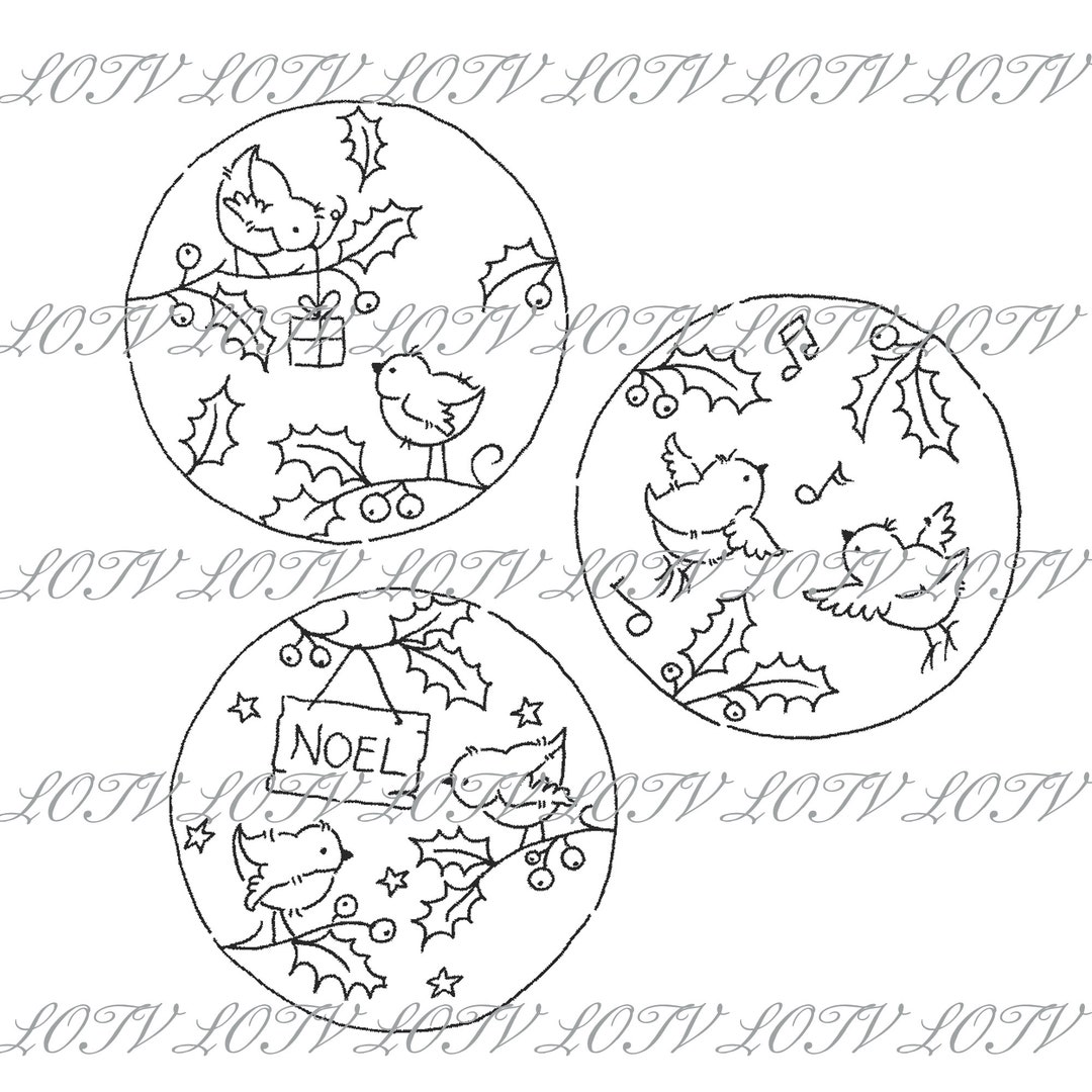 LOTV Digi Stamp - AS - Trio Robin, JPEG, Digital - Etsy
