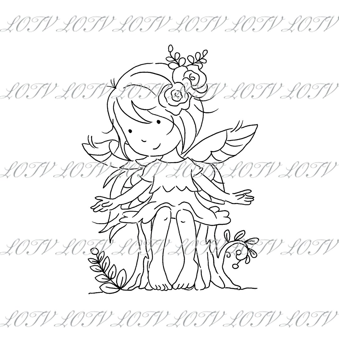 LOTV Digi Stamp - AS - Sprite Fairy, Jpg, Png, Digital, Artwork - Etsy