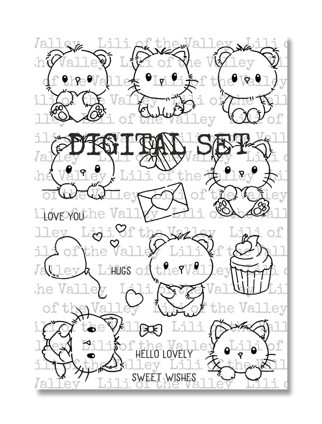 LOTV Digi Stamp Set - Sweet Wishes, Digital - Etsy