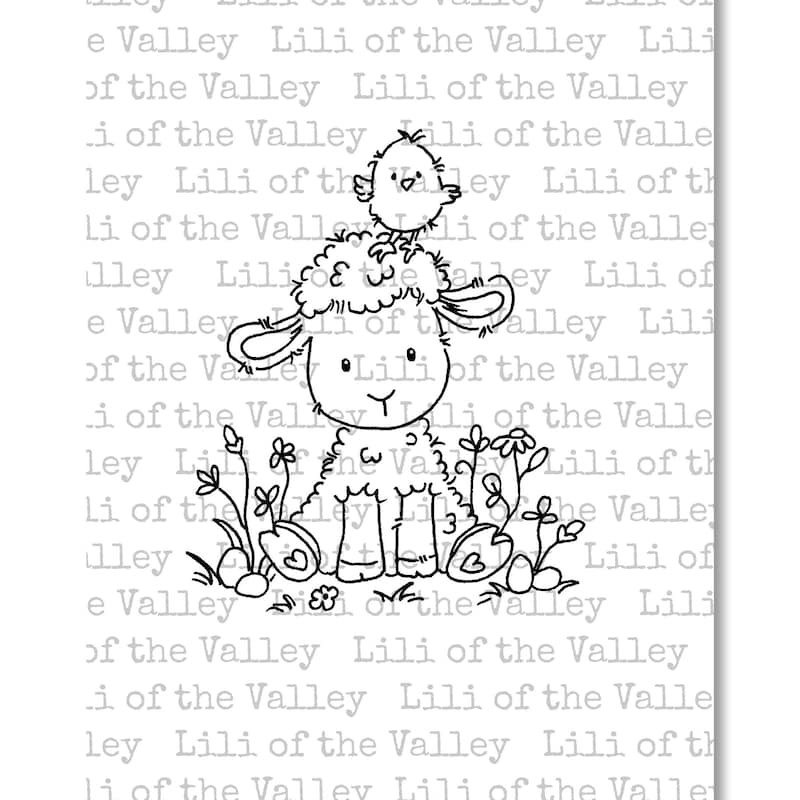 Easter Art Lamb - Etsy UK