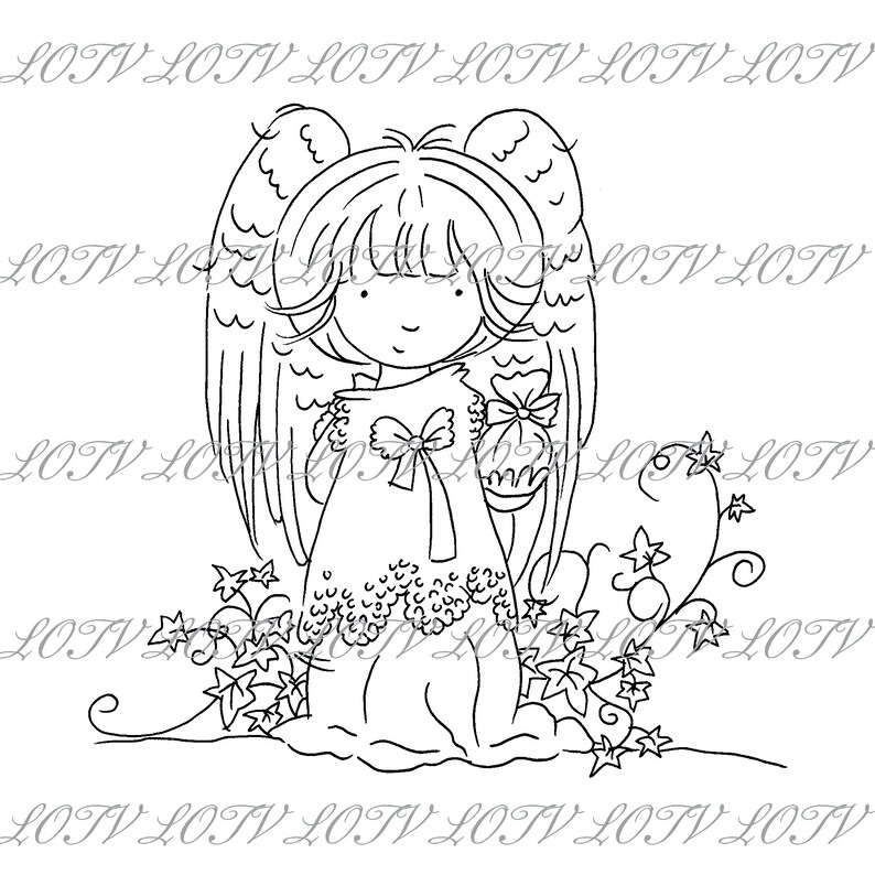 Lili of the Valley Digi Stamp AS Little Ivy JPEG | Etsy UK