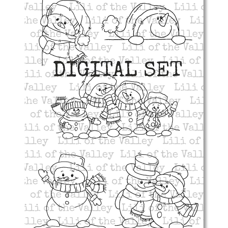Christmas Digi Stamp - Etsy