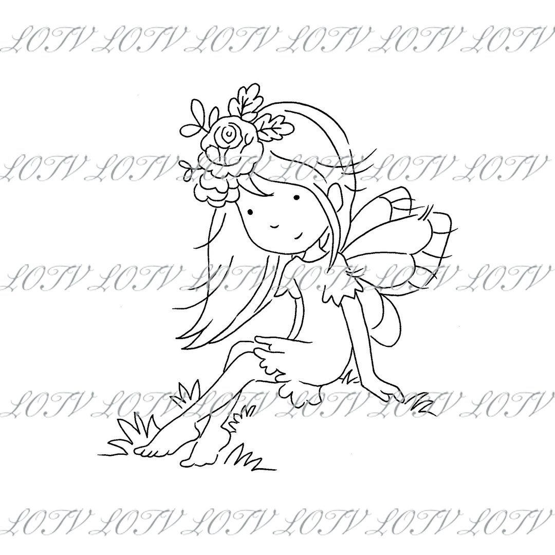 LOTV Digi Stamp - AS - Bluebell Fairy, Jpg, Png, Digital, Artwork - Etsy