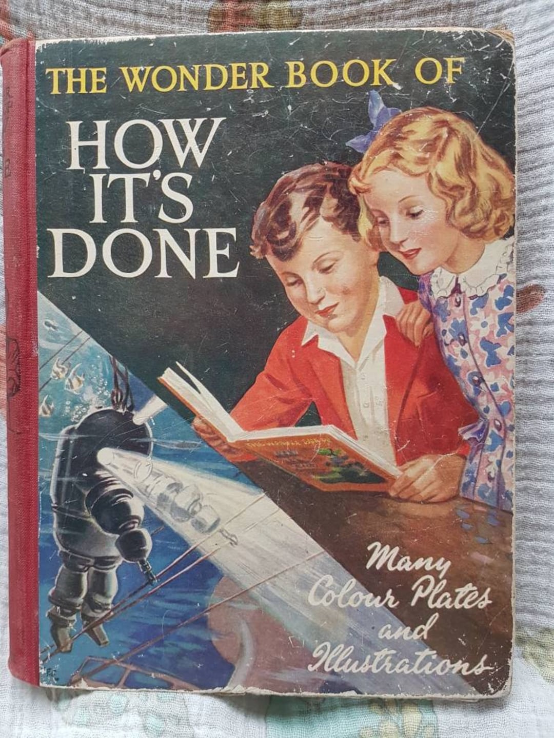 1950's Wonder Book of How It's Done Childrens Book Vintage Plates Ward ...