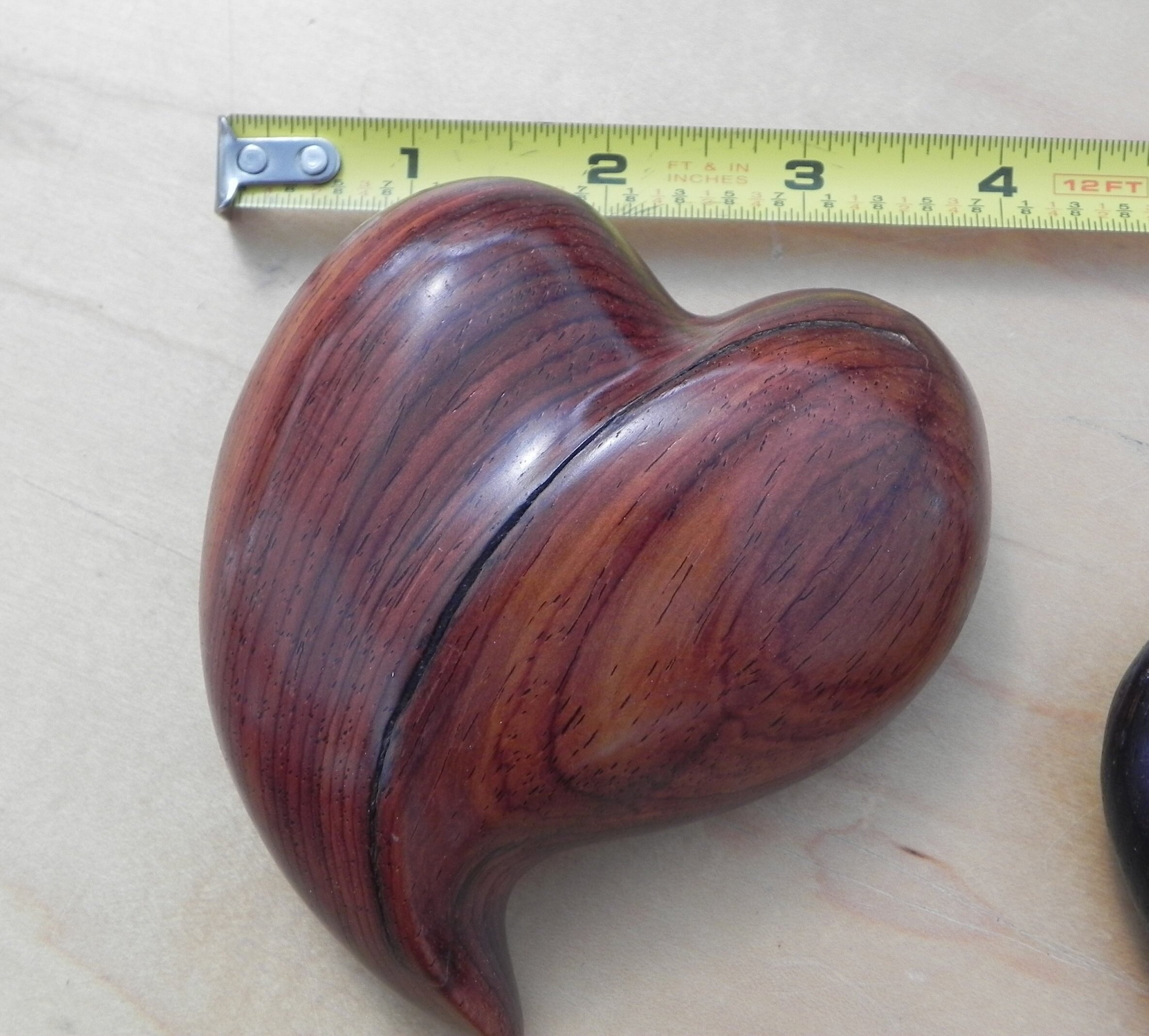 Two Hearts - Set of Two Hand-carved Hearts - Etsy