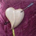 Hand Carved Solid Curly Maple Heart With Cupid's Arrow of Bloodwood - Etsy