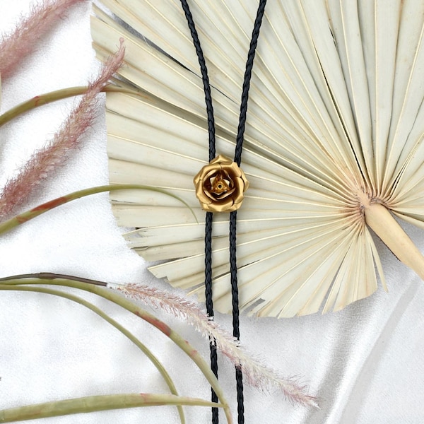 Gold Bolo Tie - Etsy