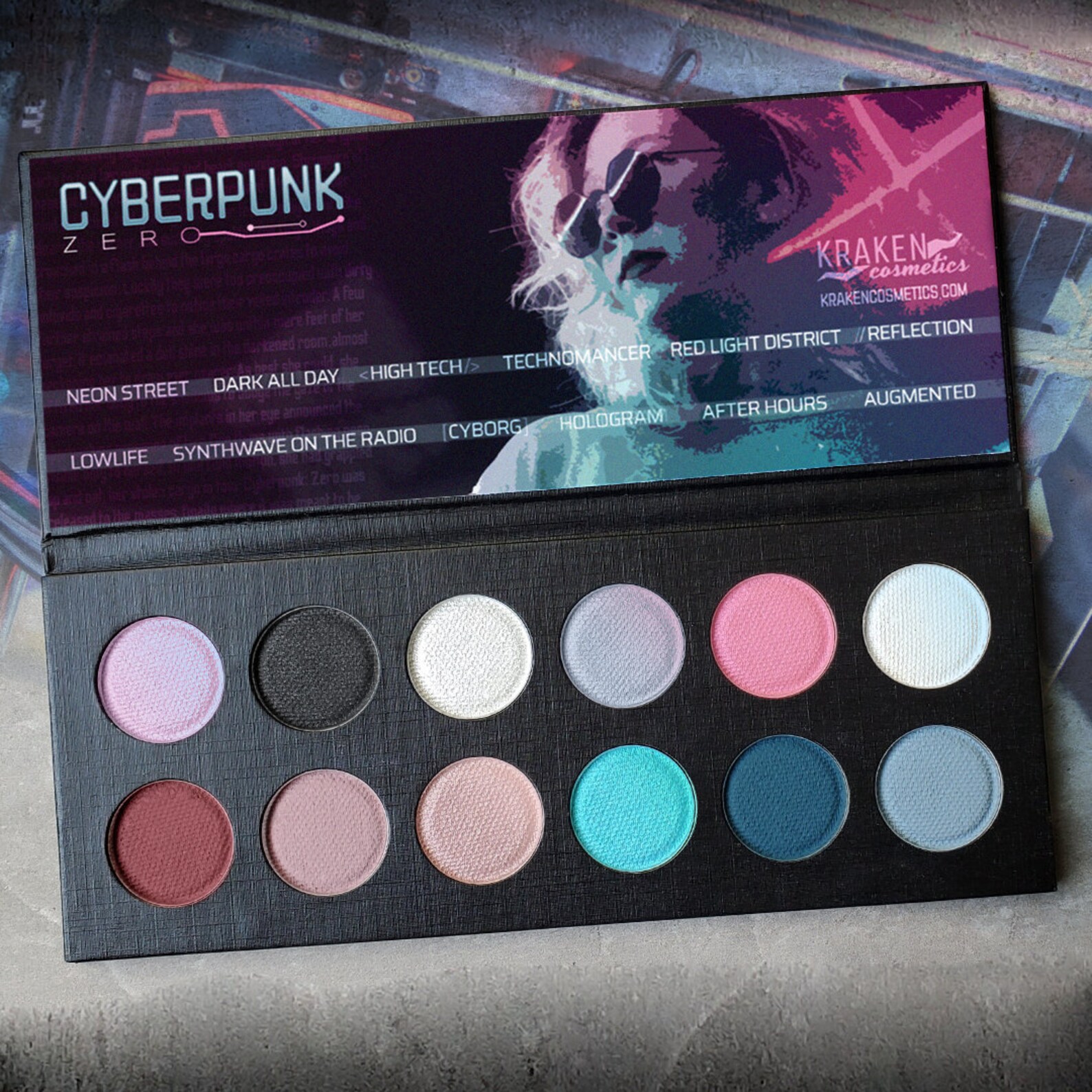 Cyberpunk: ZERO Eyeshadow Palette // Makeup // Handmade // | Etsy