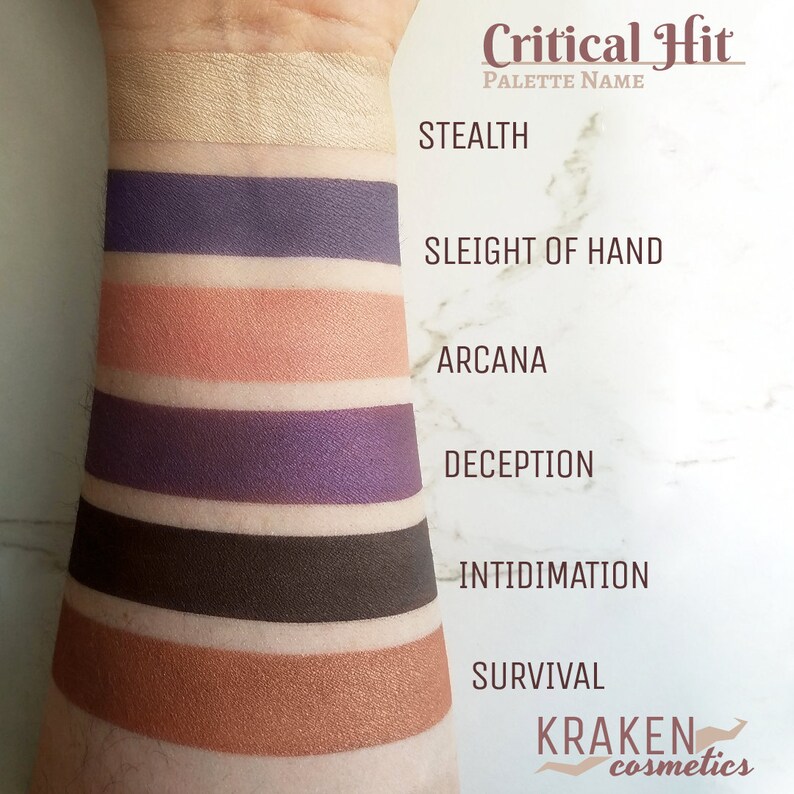 Critical Hit: Eyeshadow Palette // Makeup // Handmade // Vegan - Etsy