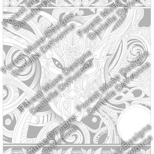 PHANTOM in the SHADOWS • Coloring Page • Spooky • B&w and Grayscale ...