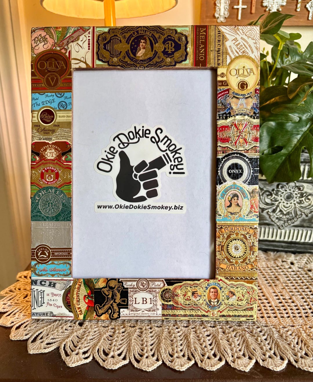 7 X 9 Cigar Band Desk Frame 2 With Plexiglass, Fits 5 X 7 Picture/gift ...