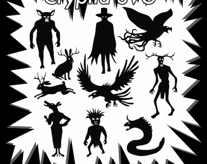 This Cryptid Svg( Jpg, Tiff, Png, Gif)sheet is Great for Craft Cutters ...