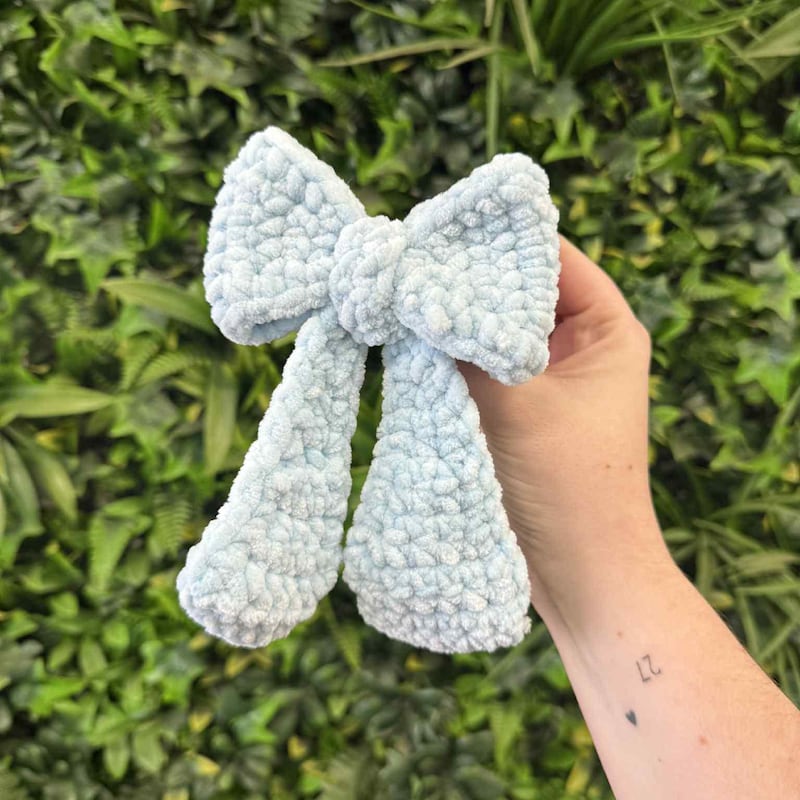 Barrette With Crochet Bow - Etsy