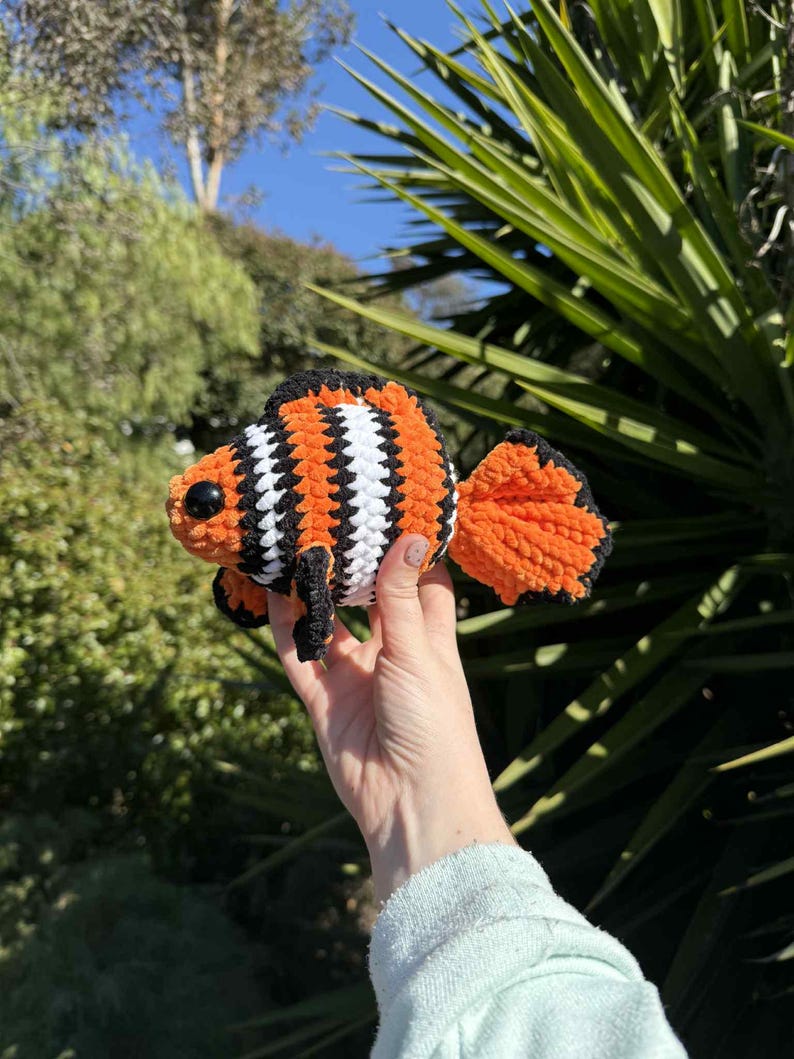 Adorable Clownfish Crochet Pattern: Meet Casey - Etsy
