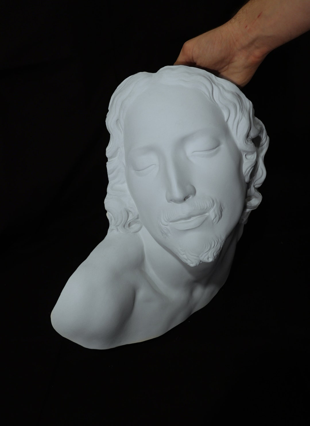 Plaster Drawing Cast - Mask of Christ From Michelangelo's Pieta - Etsy