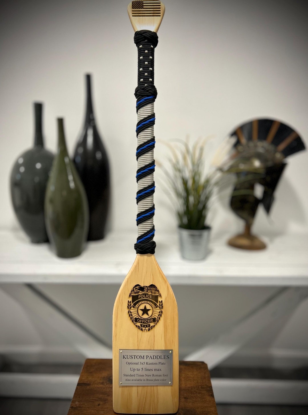 SUBDUED WRAPPED PADDLE 36" (thin Blue Line) - Etsy